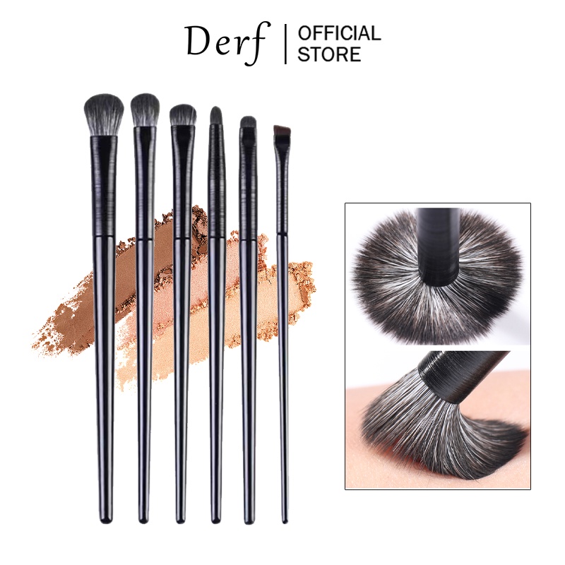 Derf Set 6 Cọ Trang Điểm Mắt Chuyên Nghiệp | Shopee Việt Nam