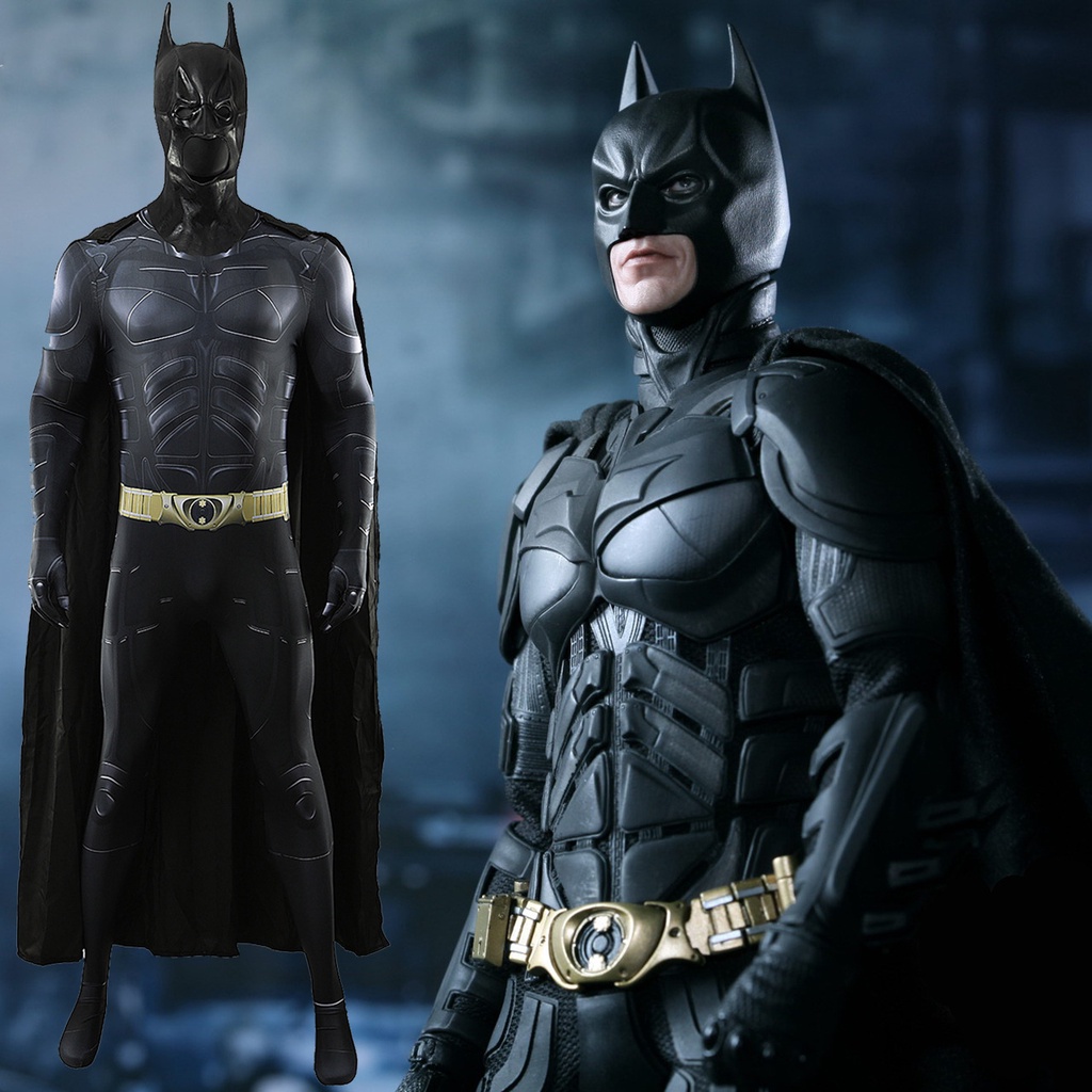 Batman dark knight rise cos skin-tight garment wayne one-piece cloak ...