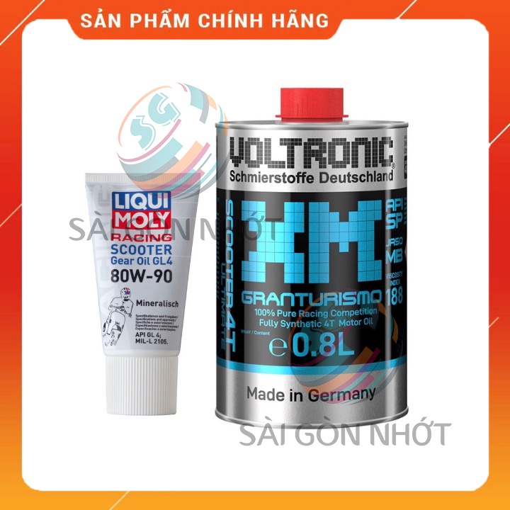 [GIẢM 10%] Nhớt VOLTRONIC XM SCOOTER ULTIMATE 0.8L biến thiên + Nhớt Lap Liqui Moly Gear Oil 80W ...