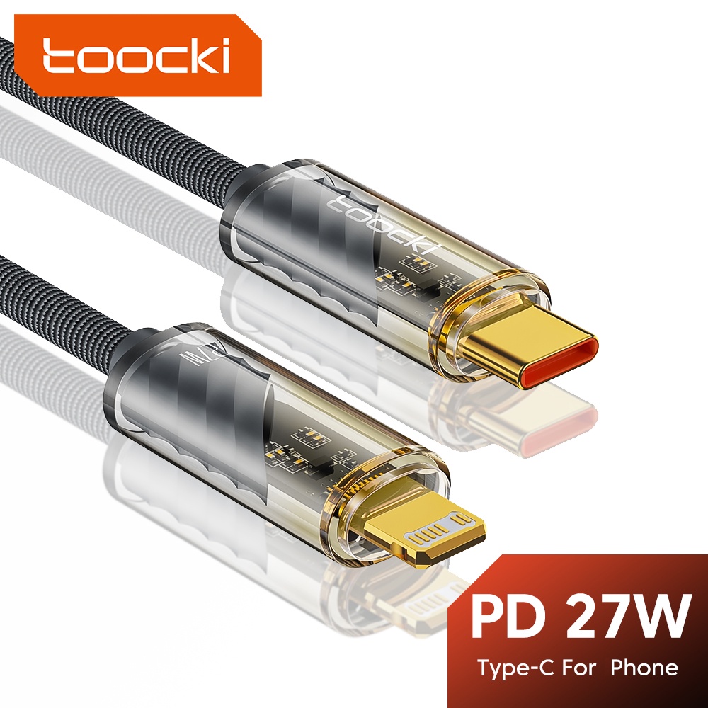 Cáp Sạc Nhanh Toocki PD 27W USB Cho Điện Thoại Iphone 14 13 12 Pro Max ...