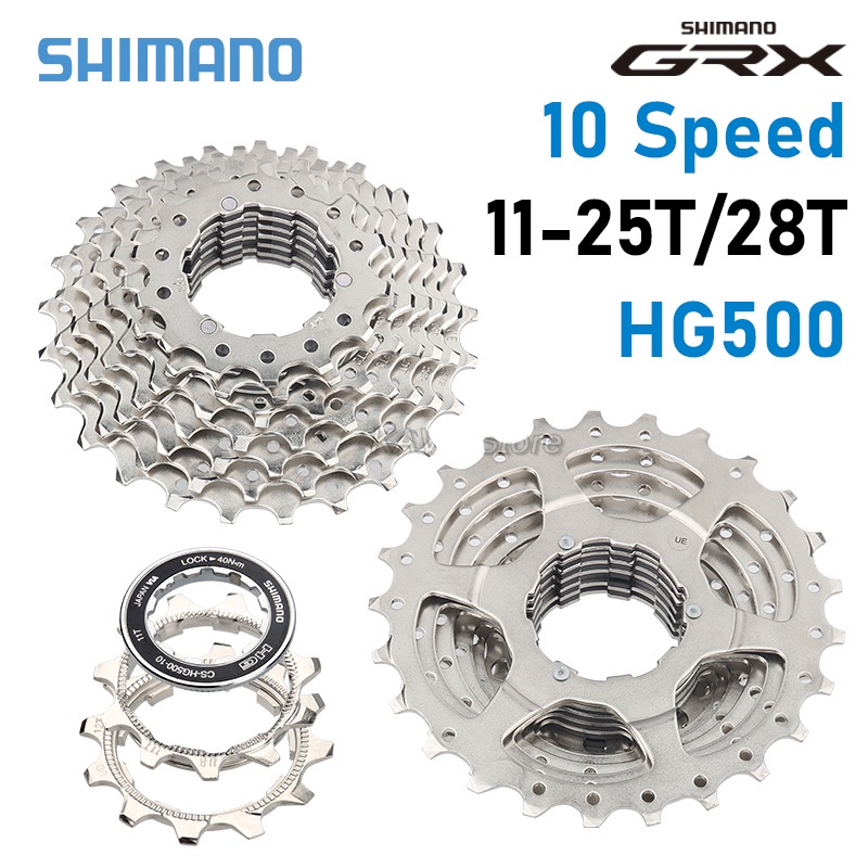 Shimano 10S Xe Đạp Đường Bộ Cassette GRX CS-HG500 10V 11-25T 12-28T Xe Đạp Freewheel K7 Cho ...