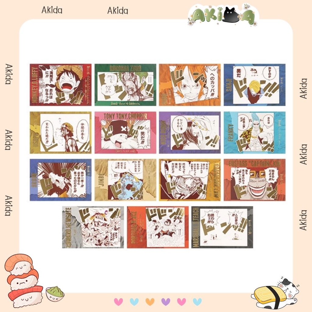 [Akida] Pack random/ thẻ nhân phẩm - postcard - one piece | Shopee Việt Nam
