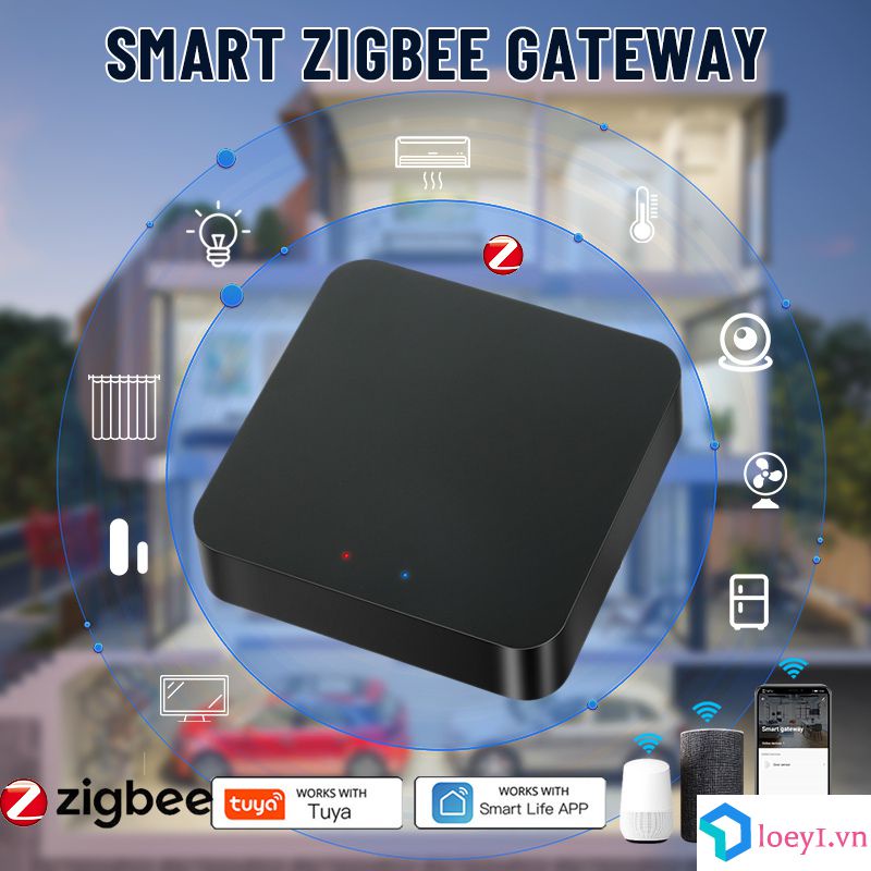 Tuya Zigbee Smart Home Zigbee Gateway Hub Điều khiển từ xa Thiết bị Zigbee thông qua ứng dụng ...
