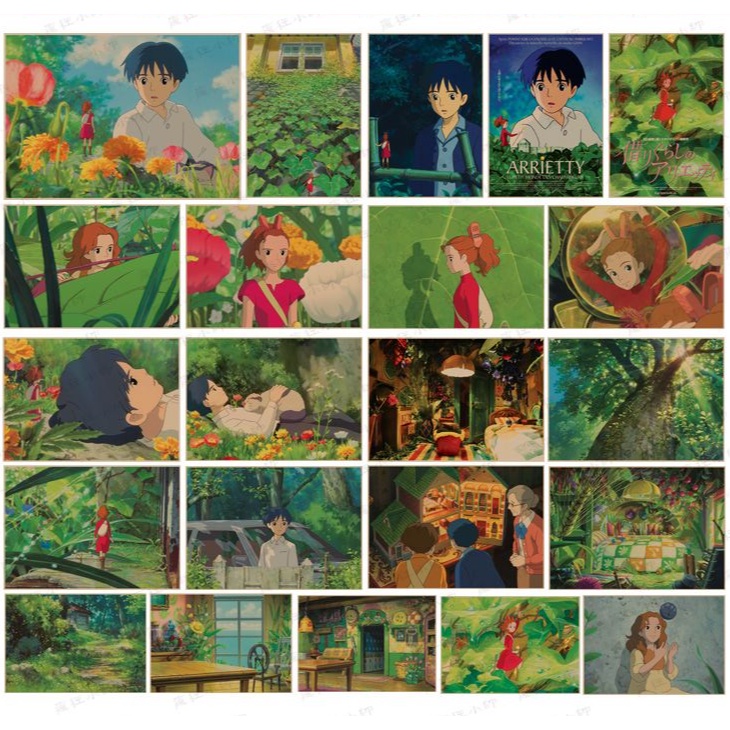 Người Đàn Ông Nhỏ Lends Things Aliety Hayao Miyazaki Cổ Điển Hoạt Hình ...