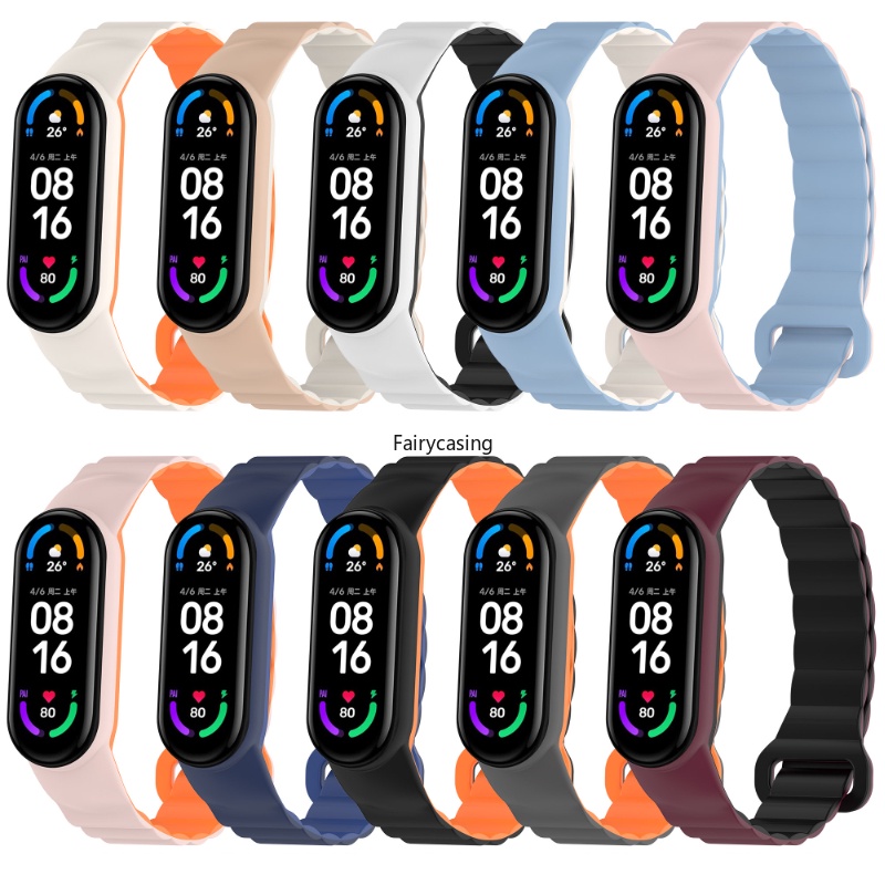 Dây Đeo Thay Thế Bằng Silicone Có Nam Châm Cho Xiaomi Mi Band 8 / Xiaomi Mi Band 7 / Miband 3 4 ...