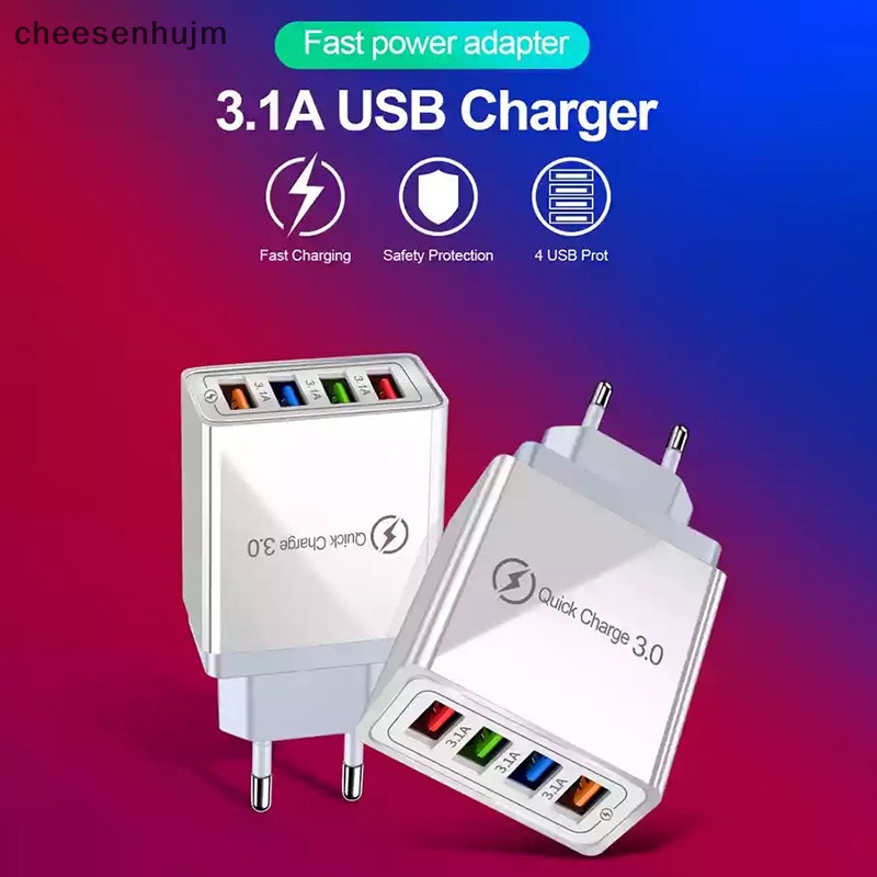Củ Sạc Nhanh QC 3.0 Hub 4 Cổng USB Gắn Tường | Shopee Việt Nam