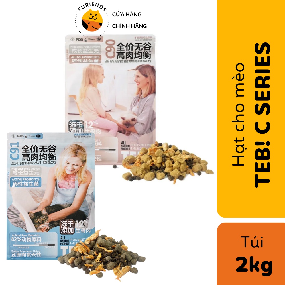 [HOẢ TỐC] Thức ăn hạt cao cấp TEb! C series có topping, tăng nọng cho ...
