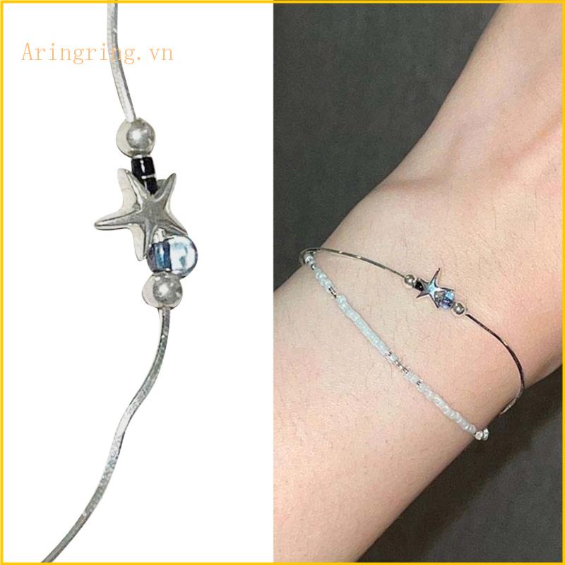 Arin blue star vòng tay đơn giản và thanh lịch vòng tay ngôi sao hợp ...