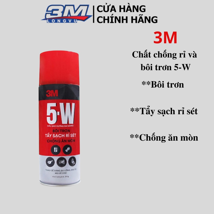 Chất Chống Rỉ Và Bôi Trơn 5W Way Penetrant 3M (170g/310g) - 3M Long Vu ...