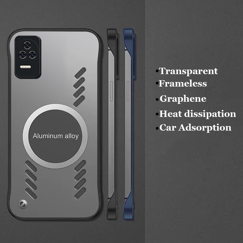 Vỏ ống kính kim loại PC mờ trong suốt không khung cho Xiaomi Redmi K70 K60 K50 K40S K40 Gaming ...