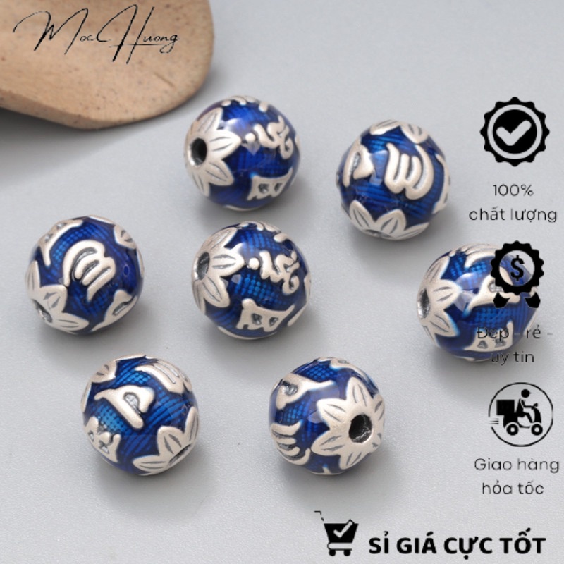 Charm bạc 3D si sơn - Lục tự Ommani pad mehum - MH813 | Shopee Việt Nam