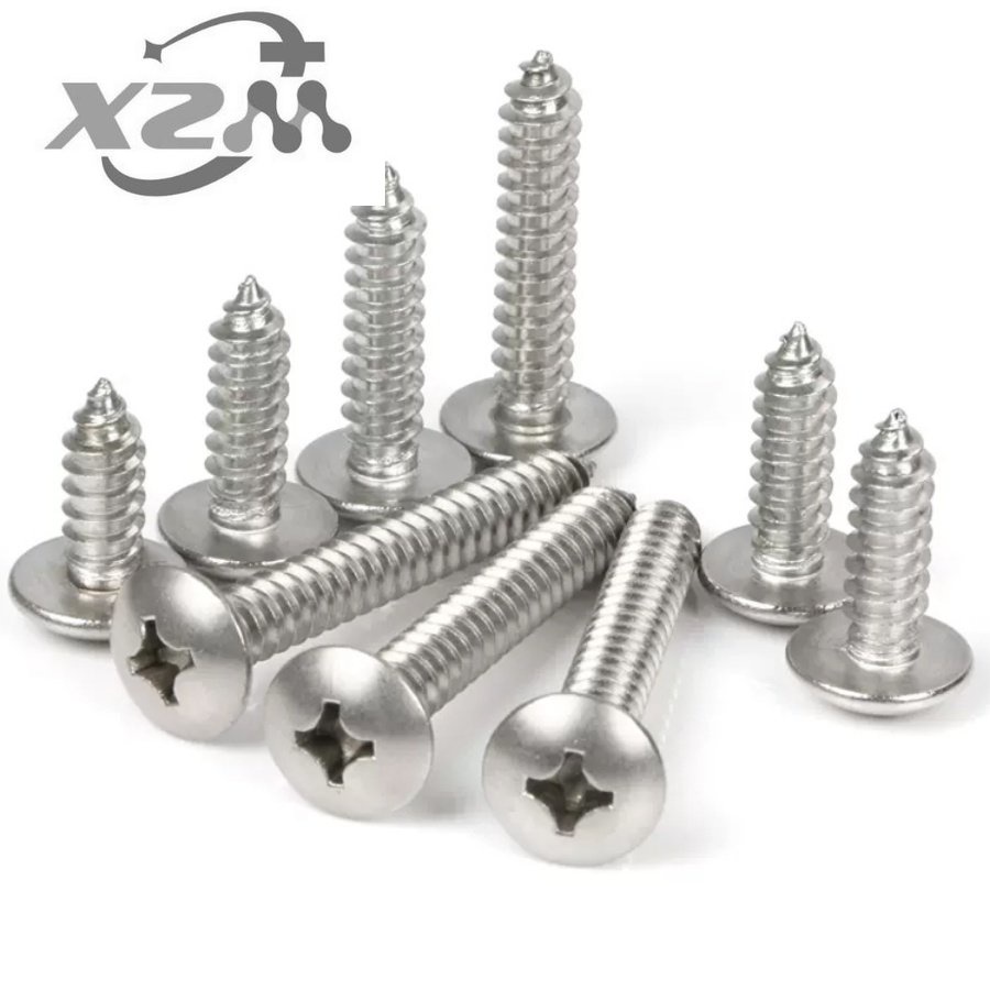 M3-M6 Ốc Vít Tự khai thác vít Inox 304 Chữ Thập Đầu Dù Lớn Đầu Dẹp Ốc ...