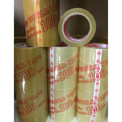 Băng keo trong - đục 100 yard 1.2kg lõi giấy mỏng 4li (1 cây gồm 6 cuộn) | Shopee Việt Nam