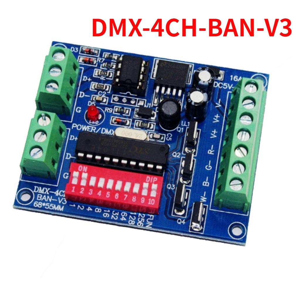 Bộ Giải Mã DMX512 4CH 4 Kênh RGBW Easy DMX Cho Đèn LED Dây | Shopee ...