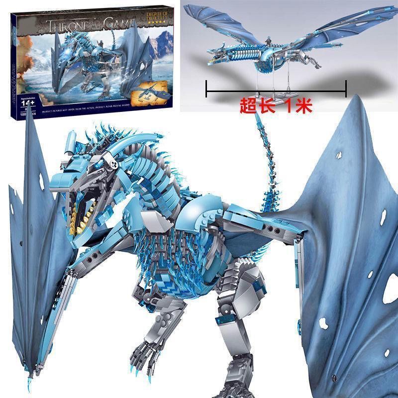 Tương thích với LEGO Game of Thrones Mô hình rồng Lắp ráp Khối xây dựng ...