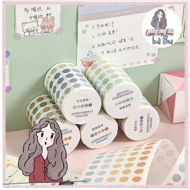 Cuộn stickers dot dùng để trang trí dài 3m dot 8mm | Shopee Việt Nam