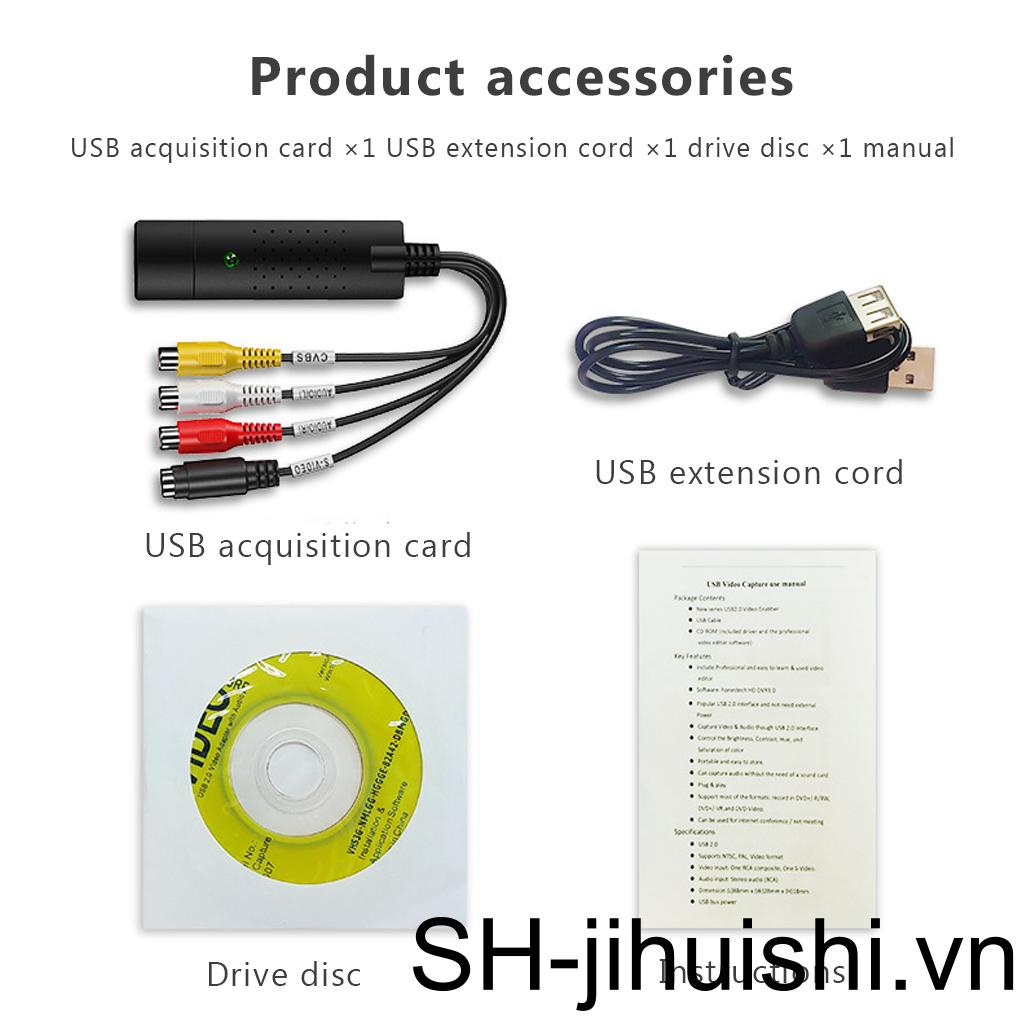 Bộ Chuyển Đổi Usb 2 0 Audio AV TV Card VHS Sang DVD AV Card VHS Analog ...