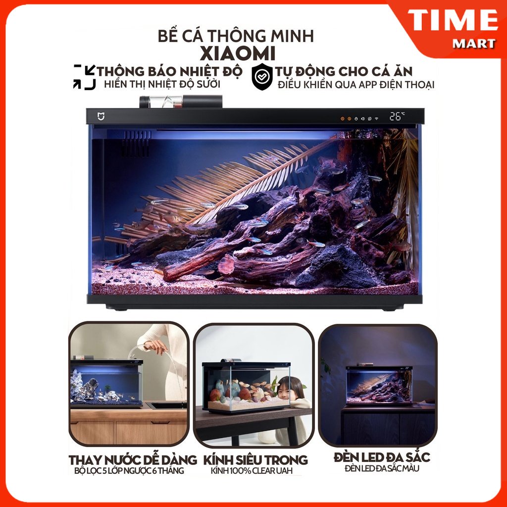 [ CHÍNH HÃNG] Bể cá thông minh Xiaomi Mijia 20L MYG100. Cho ăn và ánh ...