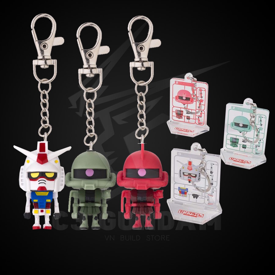 [BANDAI] MÓC KHOÁ GUNDAM GUNPLA-KUN MASCOT KEYCHAIN / ACRYLIC KEYCHAIN ...