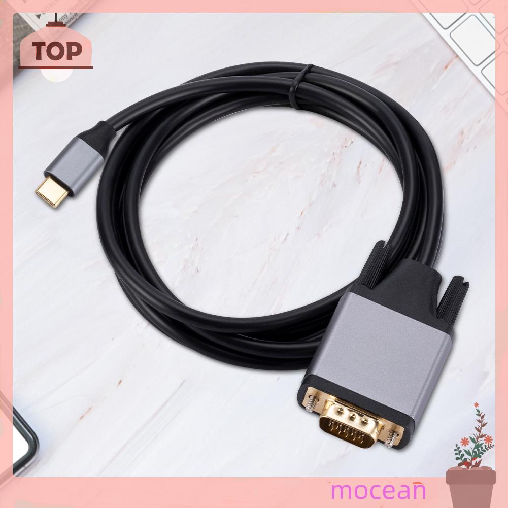 Bộ chuyển đổi type-c sang vga dây màn hình hd hợp kim nhôm hợp kim nhôm ...