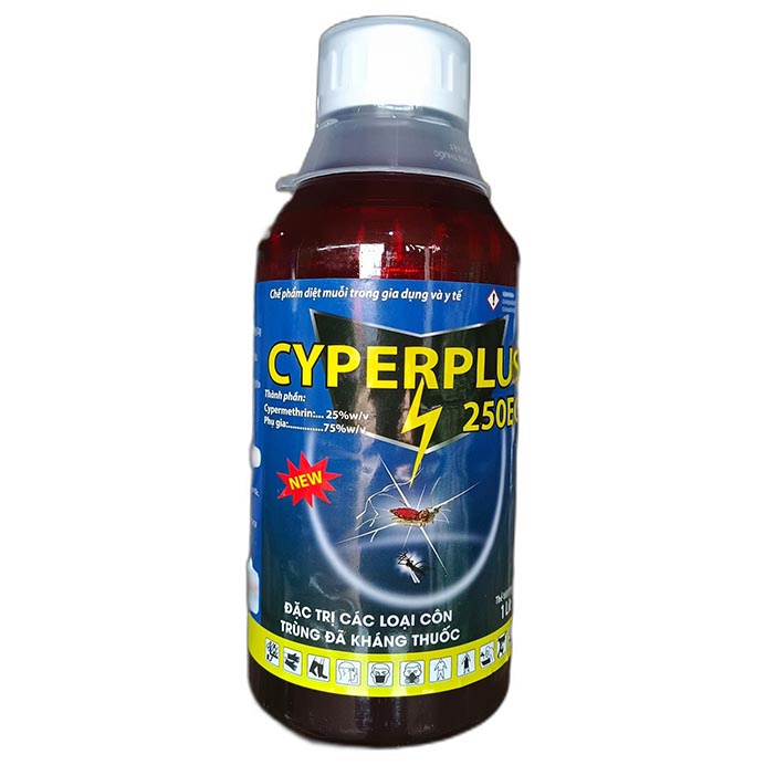 Thuốc diệt côn trùng Cyper Plus 250EC - Chai 1 Lít | Shopee Việt Nam