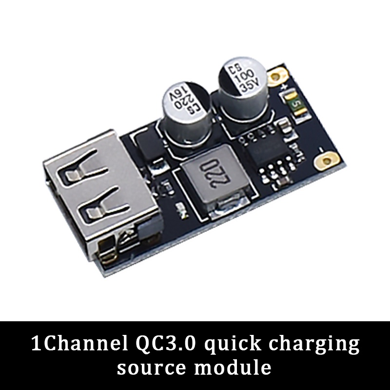 Mô Đun Hạ Áp USB QC3.0 QC2.0 DC-DC 6-32V 9V 12V 24V 3V 5V 12V Chuyên ...