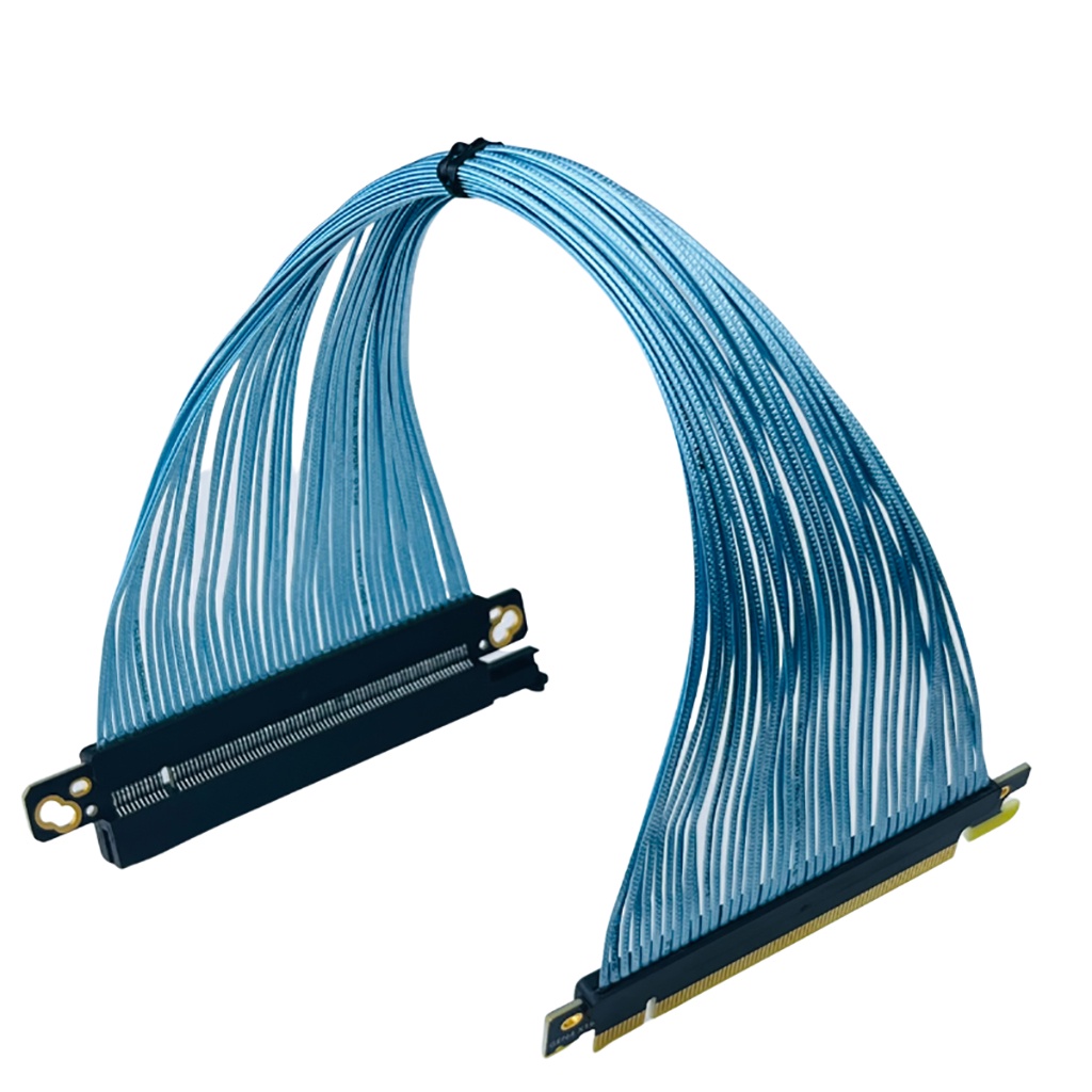 XT-XINTE Silver-plated Cable PCIE 4.0 X16 GPU Graphics Card Extension ...