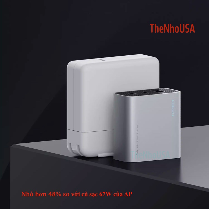 Củ sạc nhanh Cuktech 67W 15C 3 cổng 2C1A PD PPS QC3+ | Shopee Việt Nam