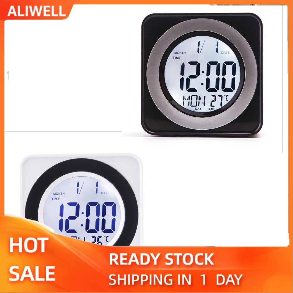 Aliwell Voice Control Back Light LCD Clock Squared Electronic with ... Aliwell Voice Control Back Light LCD Clock Squared Electronic with ...