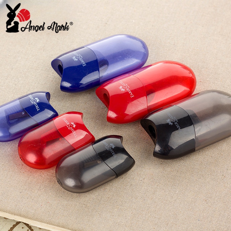 Angel mark pencil sharpener kawaii single / double hole pencil cutter ...