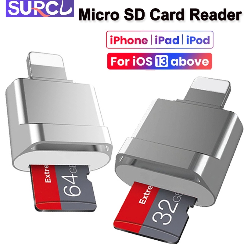 Đầu Đọc Thẻ Nhớ micro sd Cho Iphone 14 13 / 12 / pro max 11 / x / xr ...