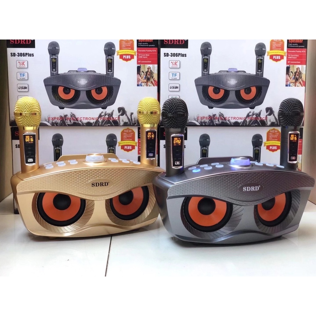 Loa hát karaoke kèm 2 míc SDRD-306(20W)/SDRD-306 Plus(2022-30W ...