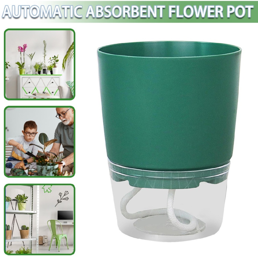 Self-Watering Planter Automatic-Watering Flower Pot for All Plants ...