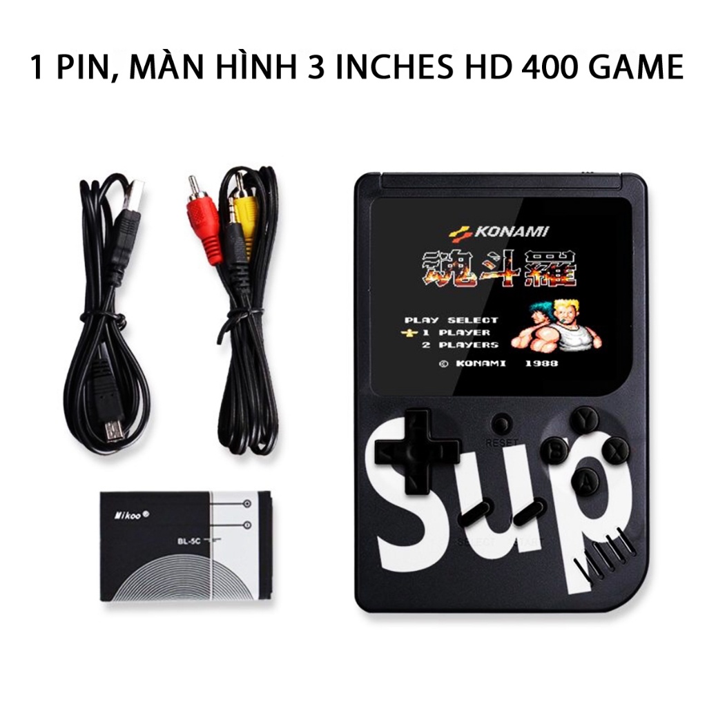 Máy chơi game cầm tay SUP 400 trò - Kết nối Tivi chơi 2 người - Máy chơi game điện tử 4 nút cao ...