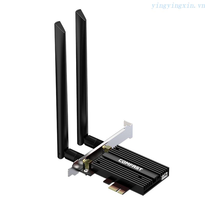 Thẻ Mạng Wifi 6Pcie CF- AX180 Pro 1800Mbps (5G / 2.4G) BT5.2 Hỗ Trợ Win ...