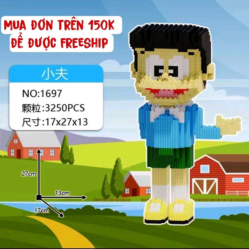 Đồ chơi lắp ráp nhân vật xeko - Mô hình lắp ráp xeko cao 27cm - 3250 ...