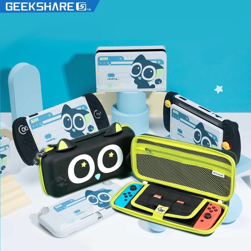 NINTENDO :geekshare :intendo Switch / oled hard case thumb grip cap switch storage bag card box ...