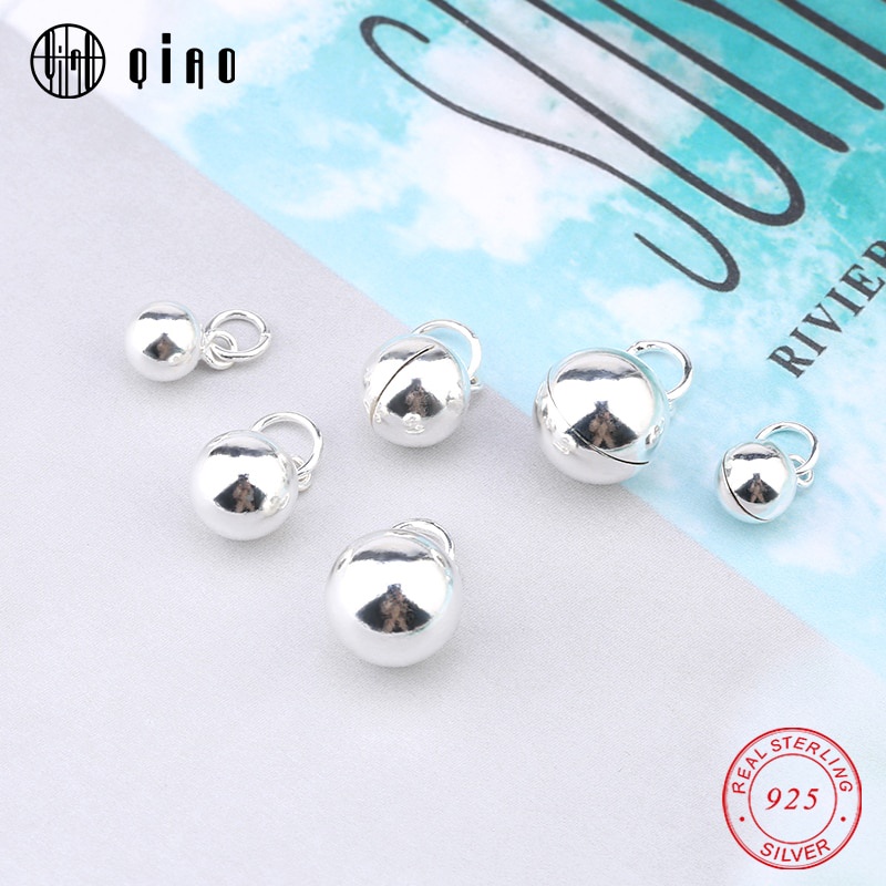Mặt Vòng cổ Bạc 925 6mm 8mm 10mm Hình Quả Cầu Trong One Piece | Shopee Việt Nam