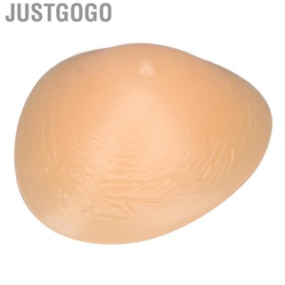 Justgogo False Bra Pad Inserts Soft Silicone Triangular Shaped Concave ...