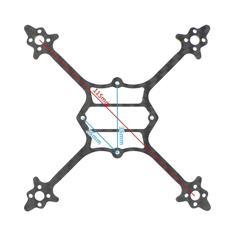 Đĩa Đáy Trục Bánh Xe 115mm 3K Bằng Sợi Carbon Cho Happymodel Crux3 FPV ...