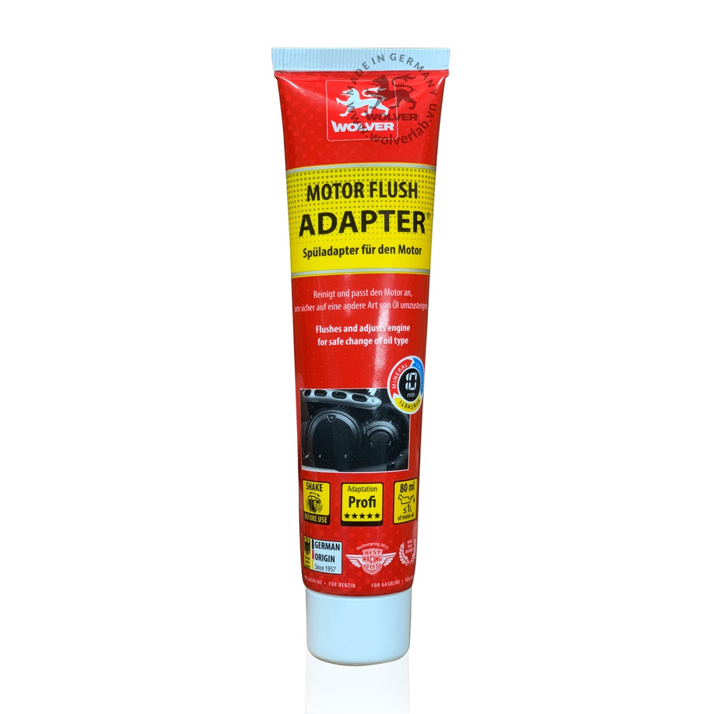 Dung dịch súc rửa động cơ Wolver Motor Flush Adapter 80ml | Shopee Việt Nam