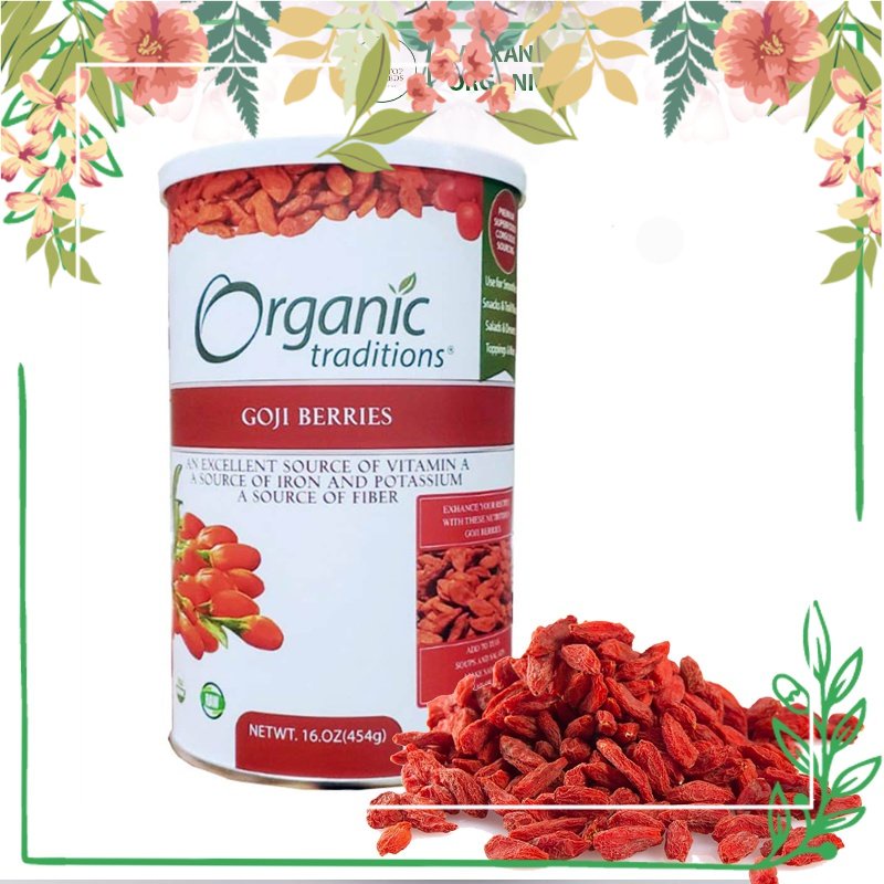 Măng Tây Baby - Kỷ Tử Đỏ Sấy Khô Hữu Cơ Goji Berries Organic Traditions ...