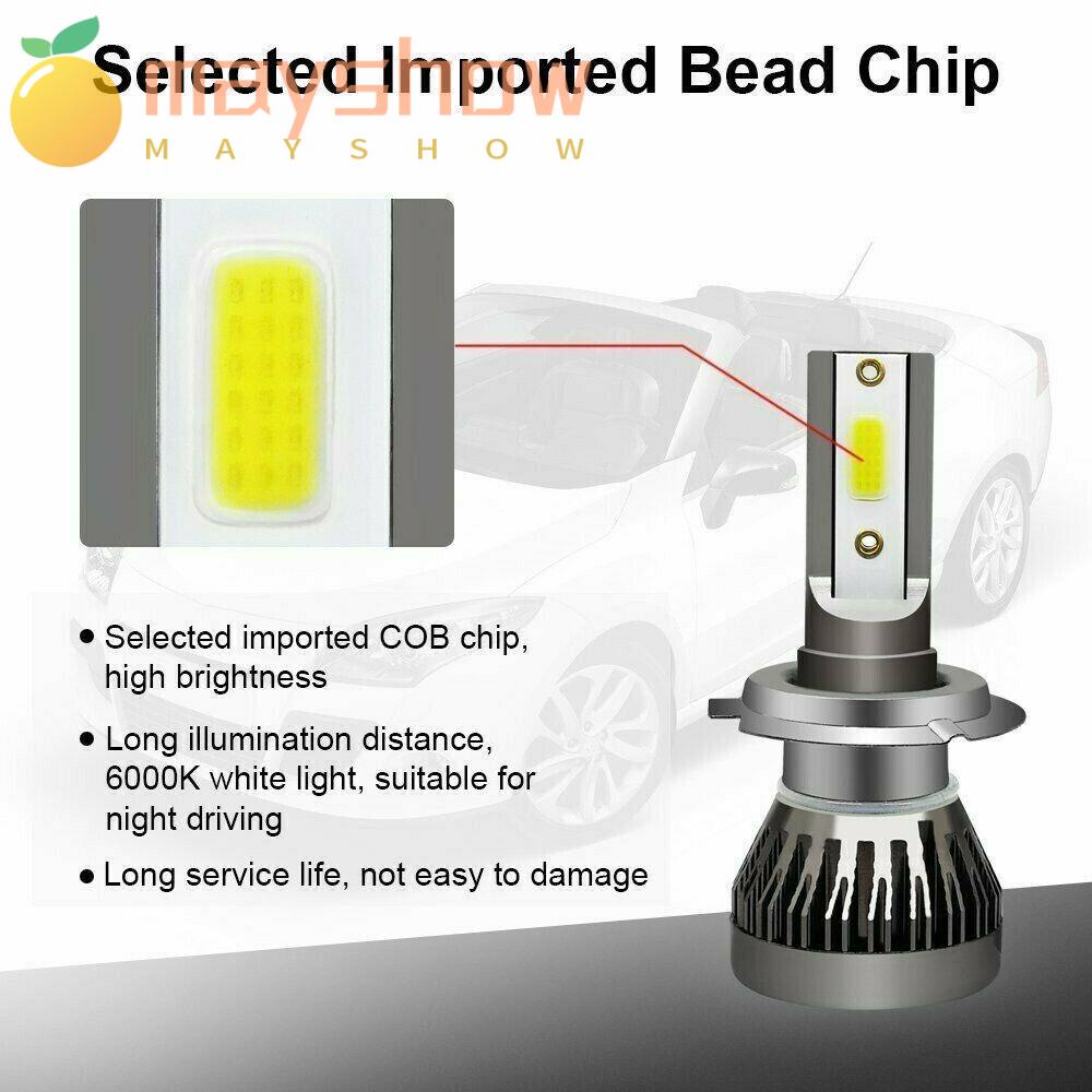 Đèn Pha LED H7 6000K Canbus 200W / 20000LM | Shopee Việt Nam