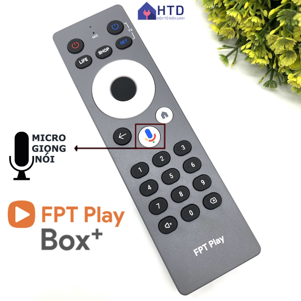 Điều khiển FPT BOX TV GIỌNG NÓI CHÍNH HÃNG SỬ DỤNG FPT Play S400 S450 S500 T500 [TẶNG PIN ...