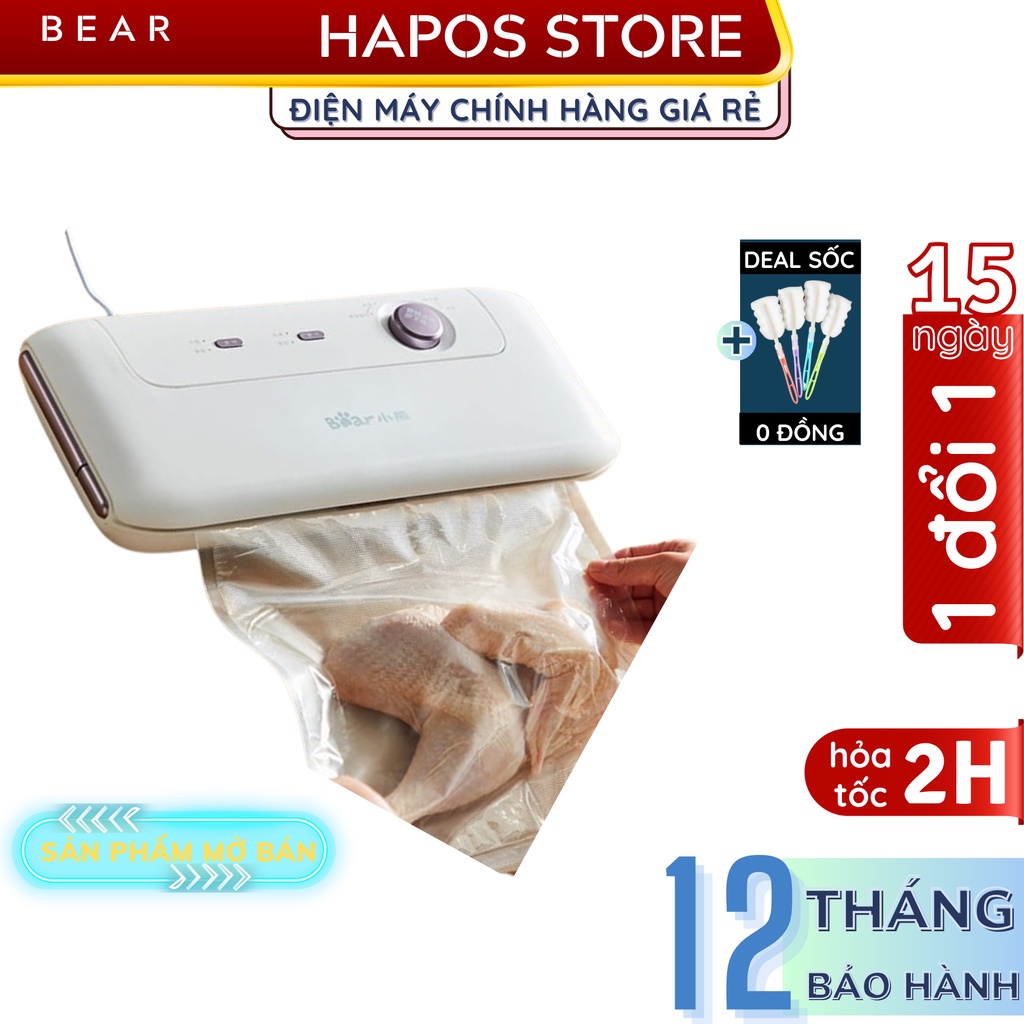 Máy hút chân không mini thực phẩm hàn miệng túi Bear FKJ-A01F1 (FKJ ...