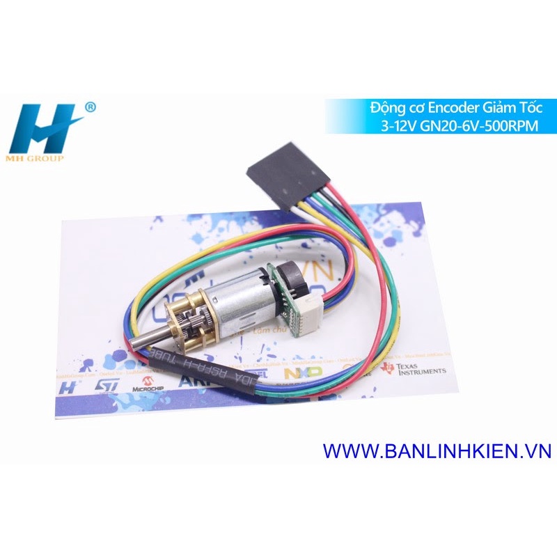 Động Cơ Encoder Giảm Tốc 3-12V GN20-6V-500RPM | Shopee Việt Nam