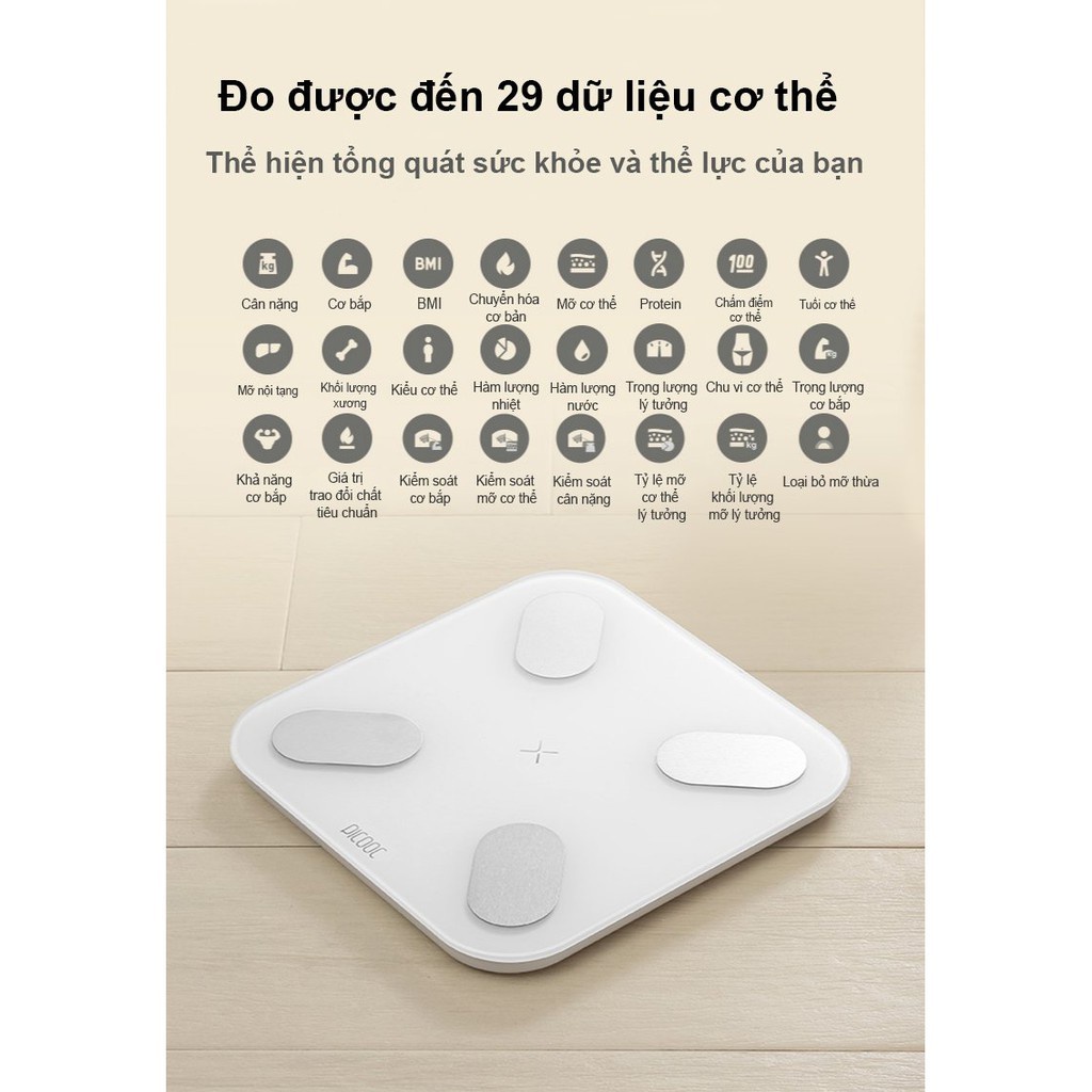 Cân thể chất thông minh xiaomi PICOOC Mini bản quốc tế 2019/Picooc Mini ...