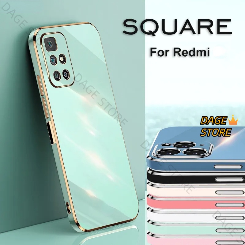 Vỏ cho xiaomi redmi 7 8 8a 9 9a 9c 10a 10 2022 10c 12c 11a 12 vỏ 6d mạ ...