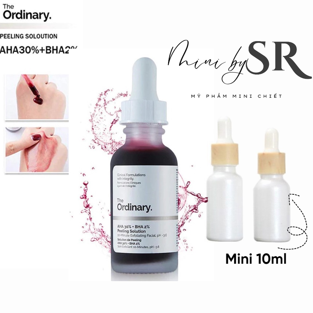 Serum tẩy tế bào chết, cải thiện mụn The Ordinary AHA 30% BHA 2% Peeling Solution mẫu thử mini ...