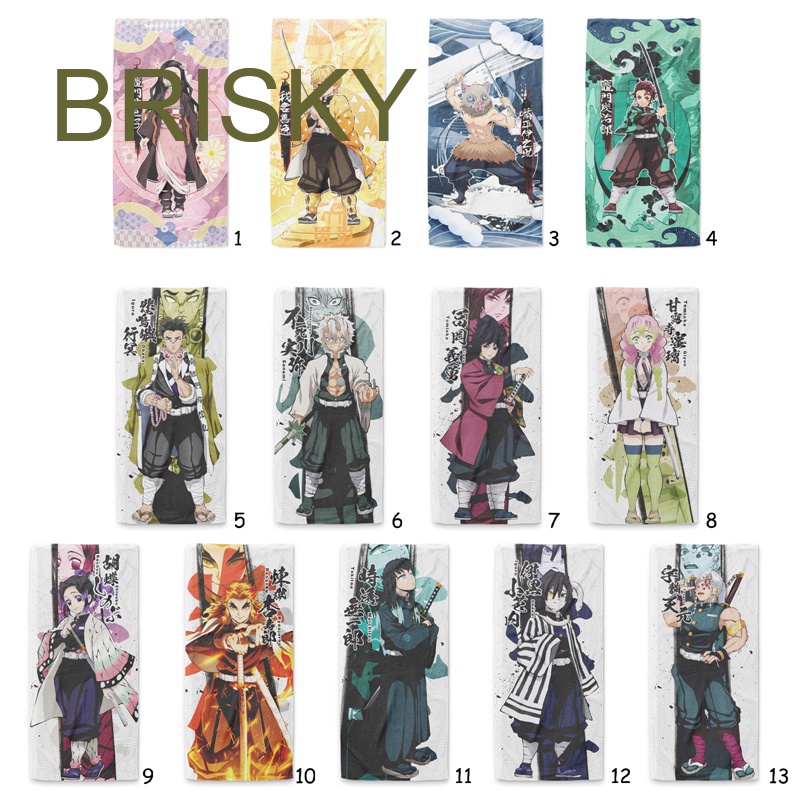 BRISKY Anime Demon Slayer Khăn thấm hút Kimetsu No Yaiba Demon Slayer ...